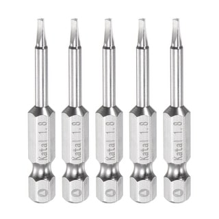 5pcs TA1.8 Magnetic Triangle Screwdriver Bit 1/4" Hex Shank 2" Length - Silver Tone - Bed Bath ...